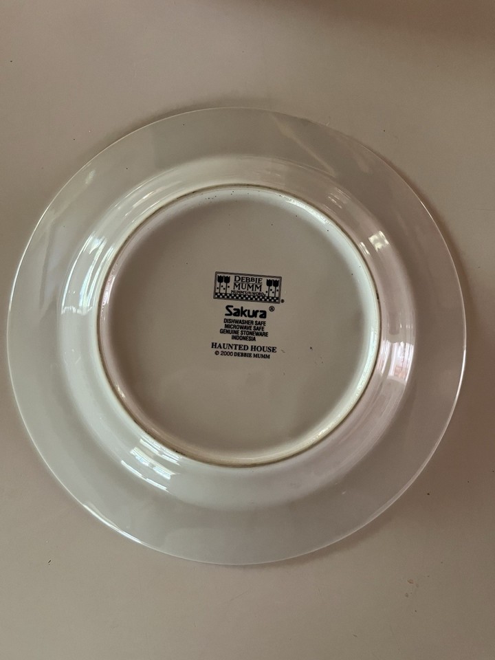 Halloween Debbie Munn Haunted House Plate Sakura | eBay