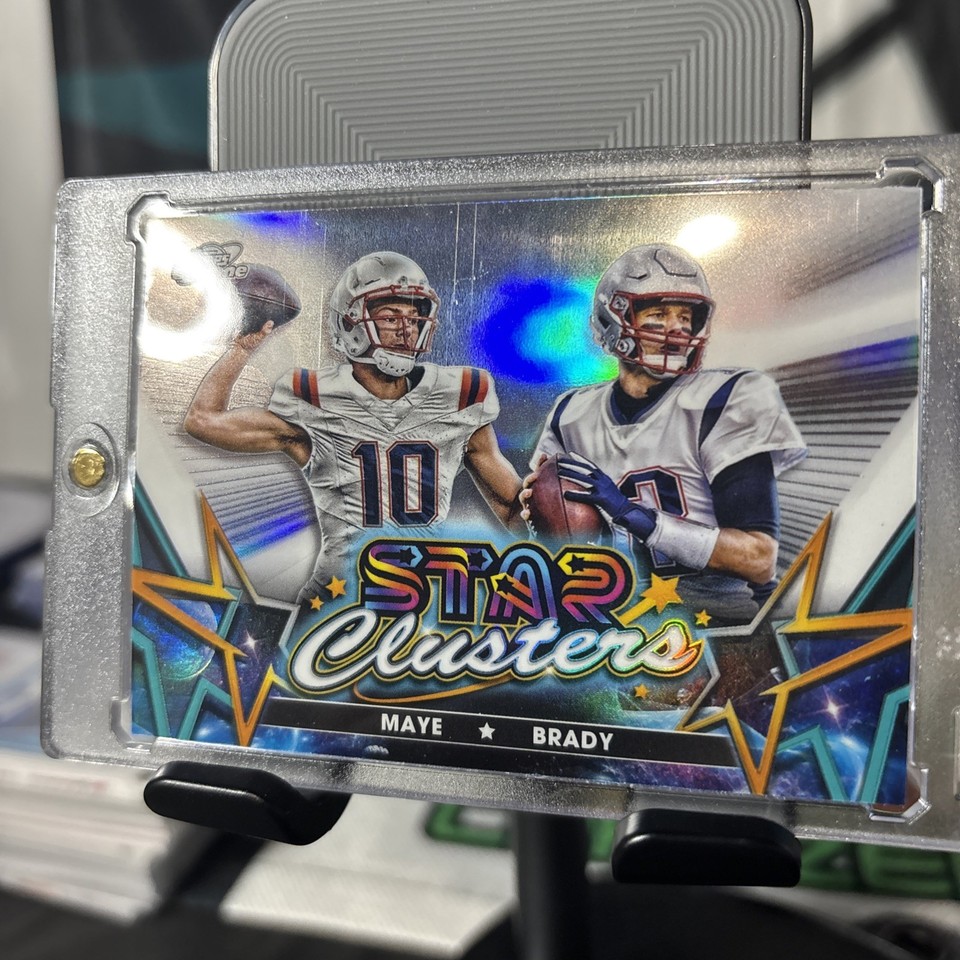 Drake Maye.Tom Brady Topps Chrome Star Clusters In One Touch🔥🔥🔥 | eBay