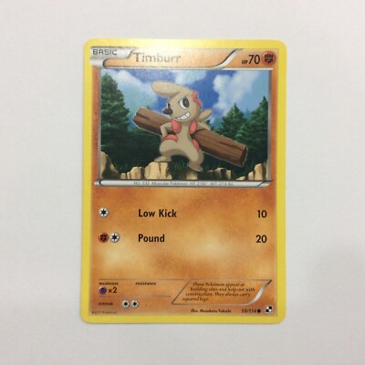 2011 Pokemon Card Basic Timburr HP 70 59/114 | eBay