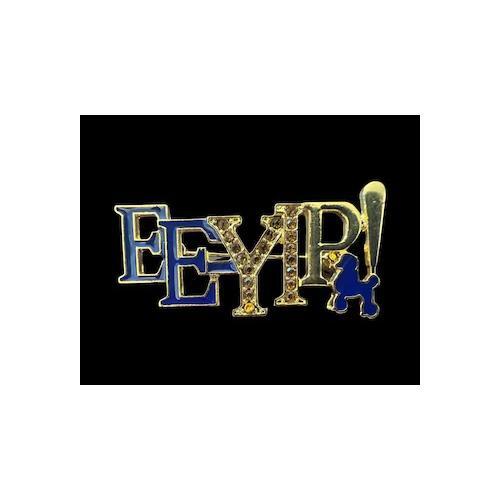 Sigma Gamma Rho "EE-YIP "Brooch Pin Blue & Gold Sorority Society Unisex ...