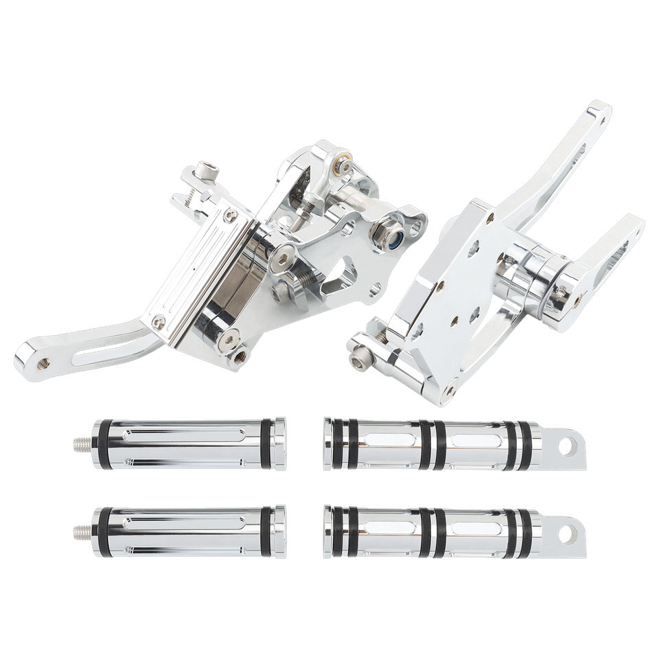 Polished Forward Controls For Harley Softail FLSTF FXSTC FXSTS 00-07 ...