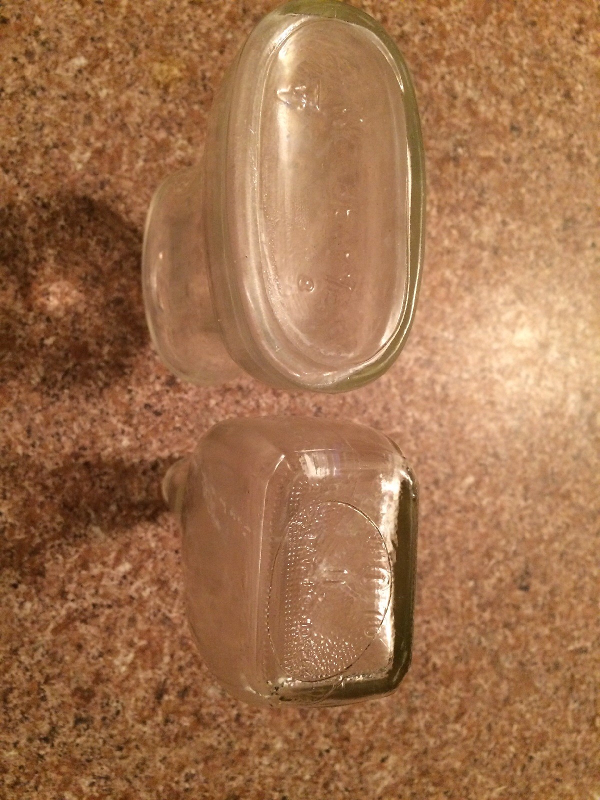 Two antique Vintage Clear Bottle Woodbury &vtg Corked Spice/or Colonge ...