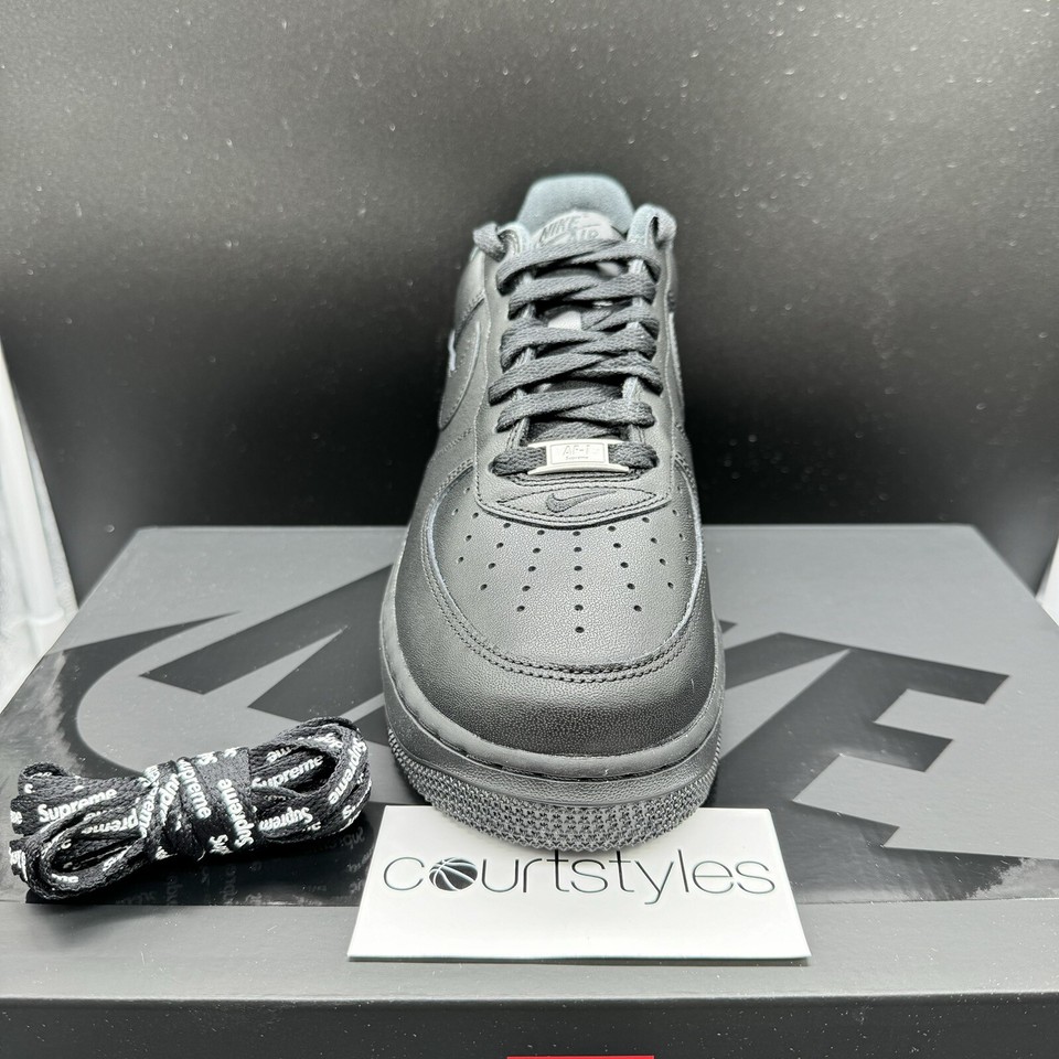 Brand New Nike Air Force 1 Low SP Supreme Black CU9225-001 Fast ...