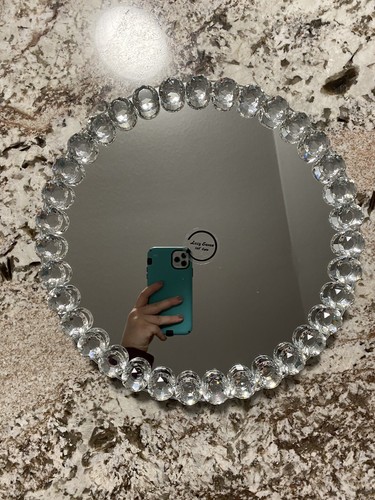 Mirrored Lazy Susan With Crystals - Mirror Ideas