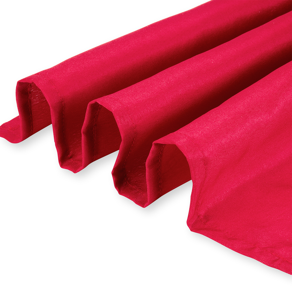 Red Plain Napkins Serviettes Tableware for Dinner Wedding Polyester ...
