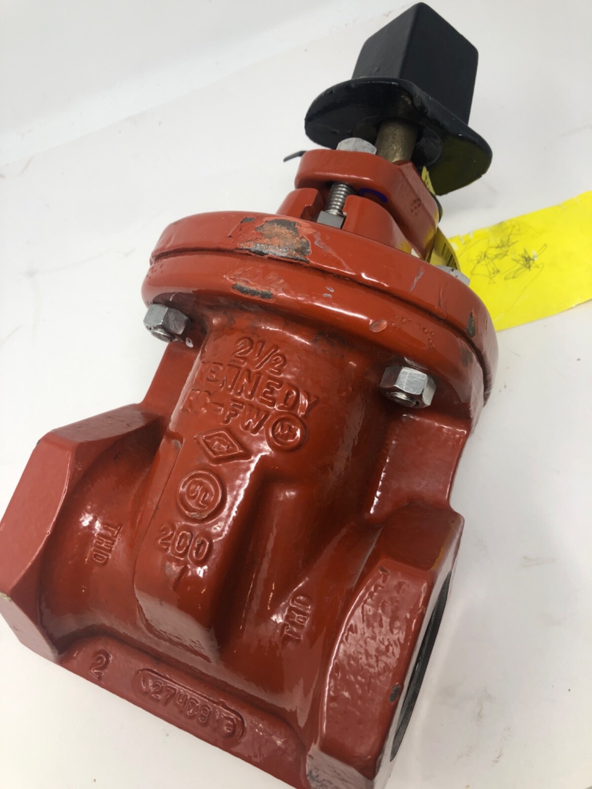 M&H 2 1/2" Fire Main Resilient Wedge Gate Valve Thread Joint AWWA C509 ...