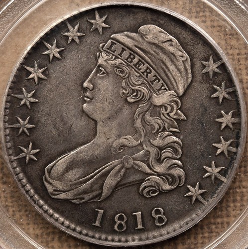 1818 O.110 R4 Bust half, PCGS VF35, very pleasing & tough ...