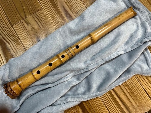 Shakuhachi Japanese Bamboo Flute Woodwind Instrument 490mm #S-0482 ...