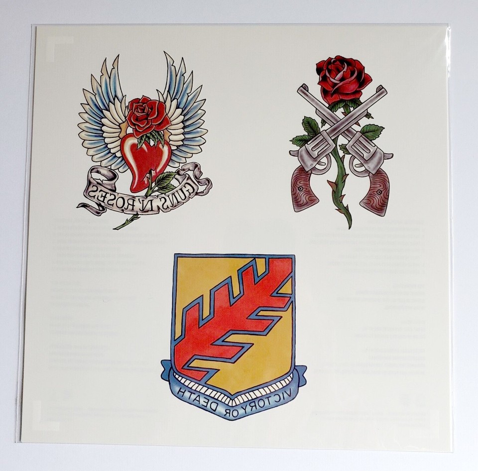 GUNS N' ROSES Temporary Tattoos, Appetite for Destruction: Official ...