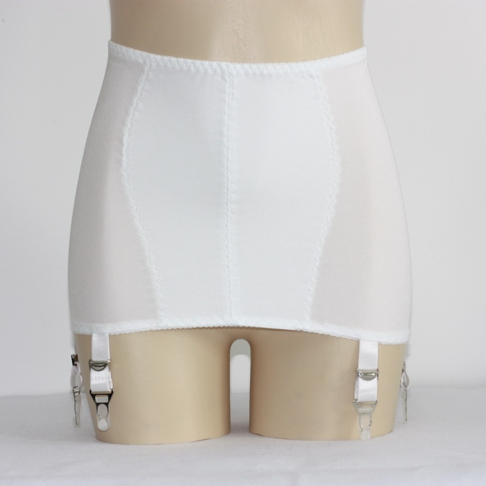Allacki Lace Edge Cloth Girdle Skirt Retro Garter Belt 6 Straps ...