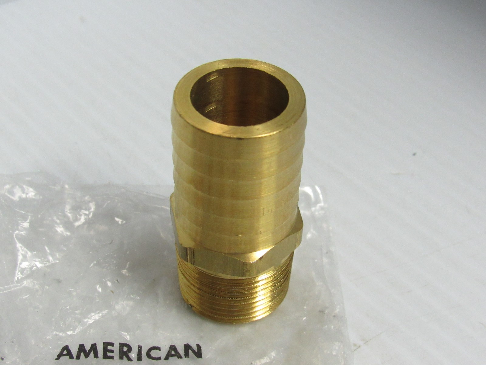 AMERICAN COUPLINGS BRASS MALE COUPLING 102 1612 C 1021612C 1"BARBED ...