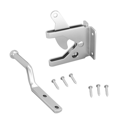 Small Lock Hinge Gravity Lever Gate Latches Fence Hinges Door for Garden | eBay