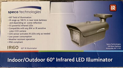 SPECO TECHNOLOGIES IR60 Infrared LED Illuminator,180 ft.,IP66 | eBay