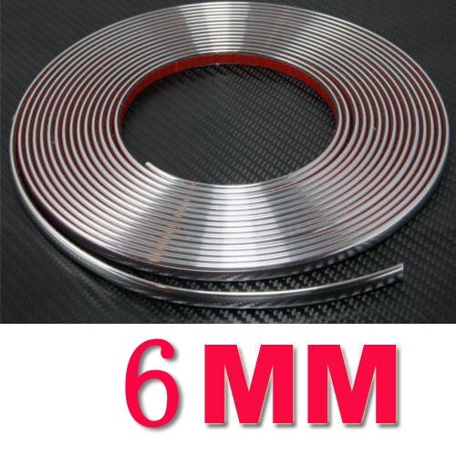 Moulding New Trim 15m 49ft Self Door Strip Silver Cover Car Chrome ...