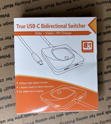 True USB-C Bidirectional Switcher, Data-Video-PD Charge. 8K Ultra HD ...