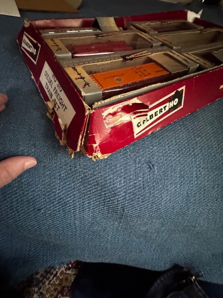 VINTAGE GILBERT HO SCALE HO 310 DIESEL FREIGHT TRAIN SET | eBay