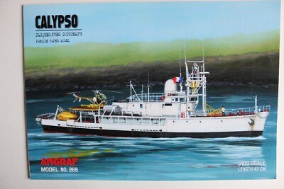 1:100 Jacques Cousteau's oceanographic research ship Calypso paper ...