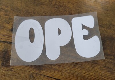 Ope Vinyl Window Decal - decals vinyl Free Shipping | eBay
