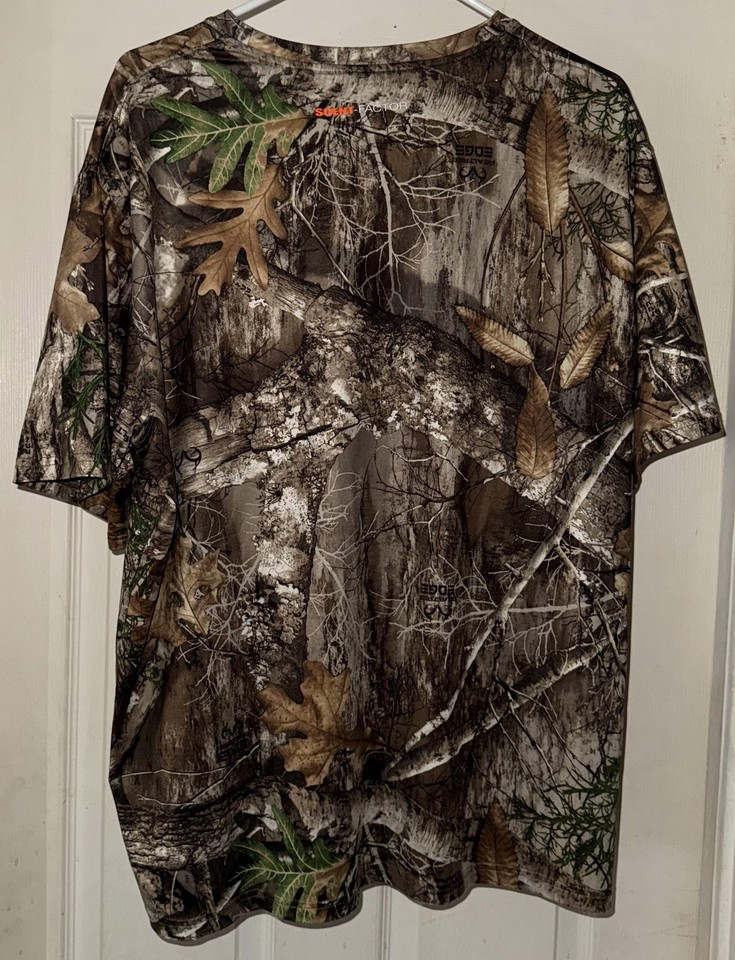 Habit Shirt Mens Large Realtree EDGE Camo Scent Factor Hunting Short ...