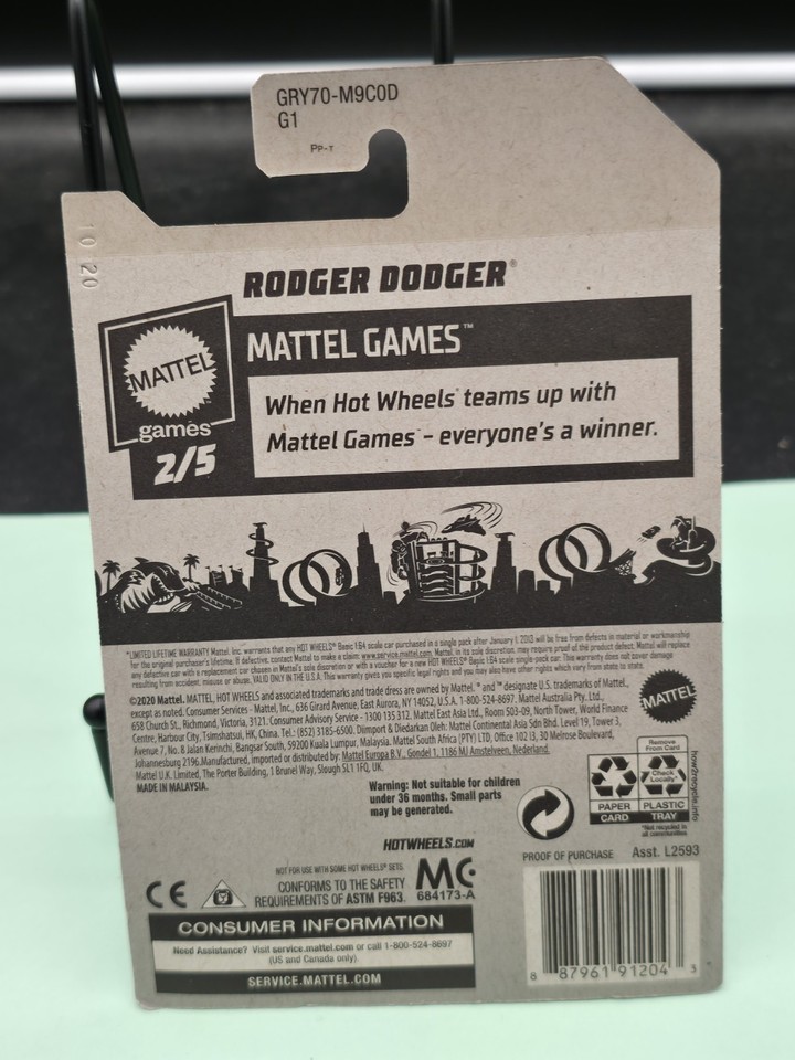 HOT WHEELS MAGIC 8 BALL RODGER DODGER | eBay