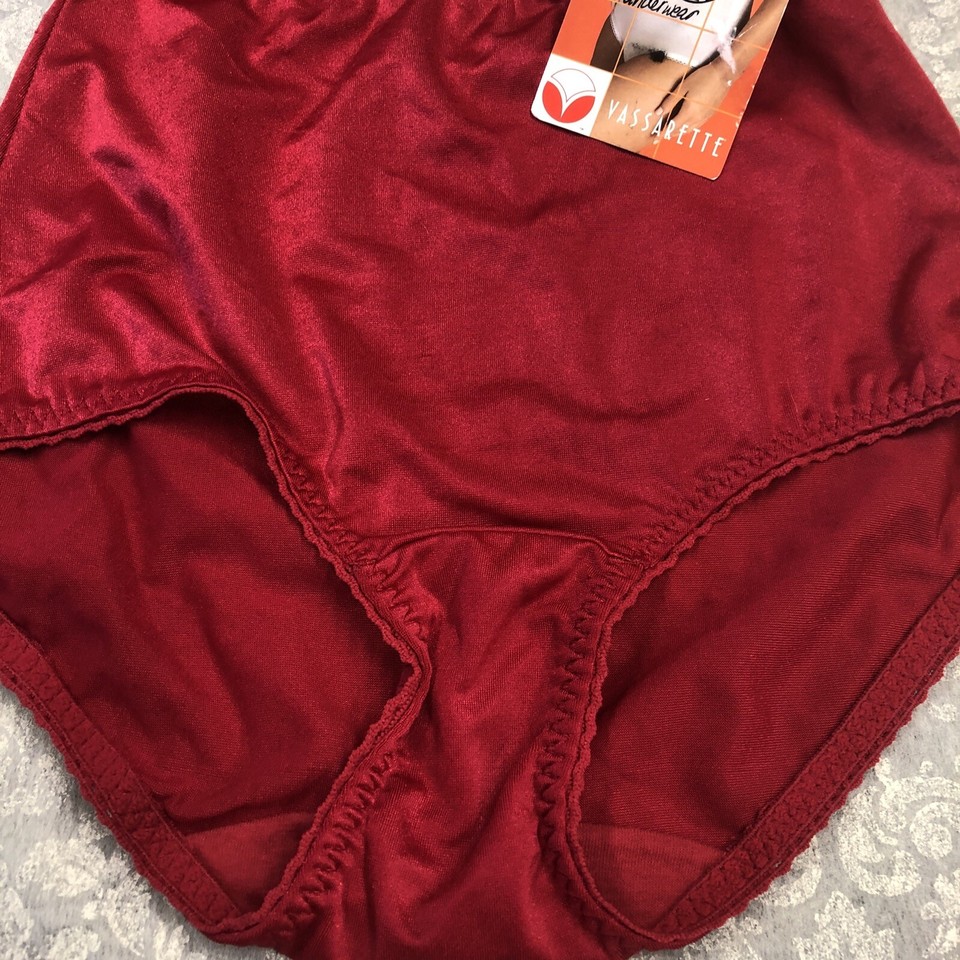 NWT Vtg Vassarette Undershapers Brief Light Control Icon zesty Red sz S ...