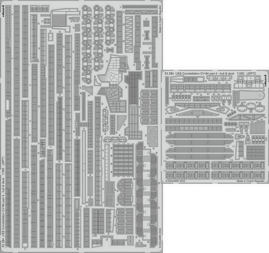 1/350 USS Constellation CV-64 Part 4 Hull & Deck Detail Set for ...