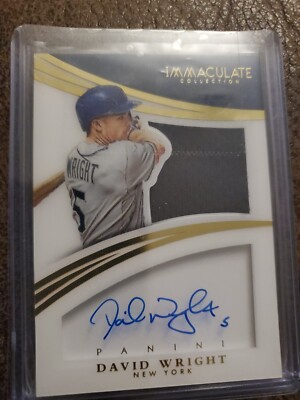 2015 PANINI IMMACULATE SHADOWBOX MATERIAL SIGNATURES DAVID WRIGHT ...