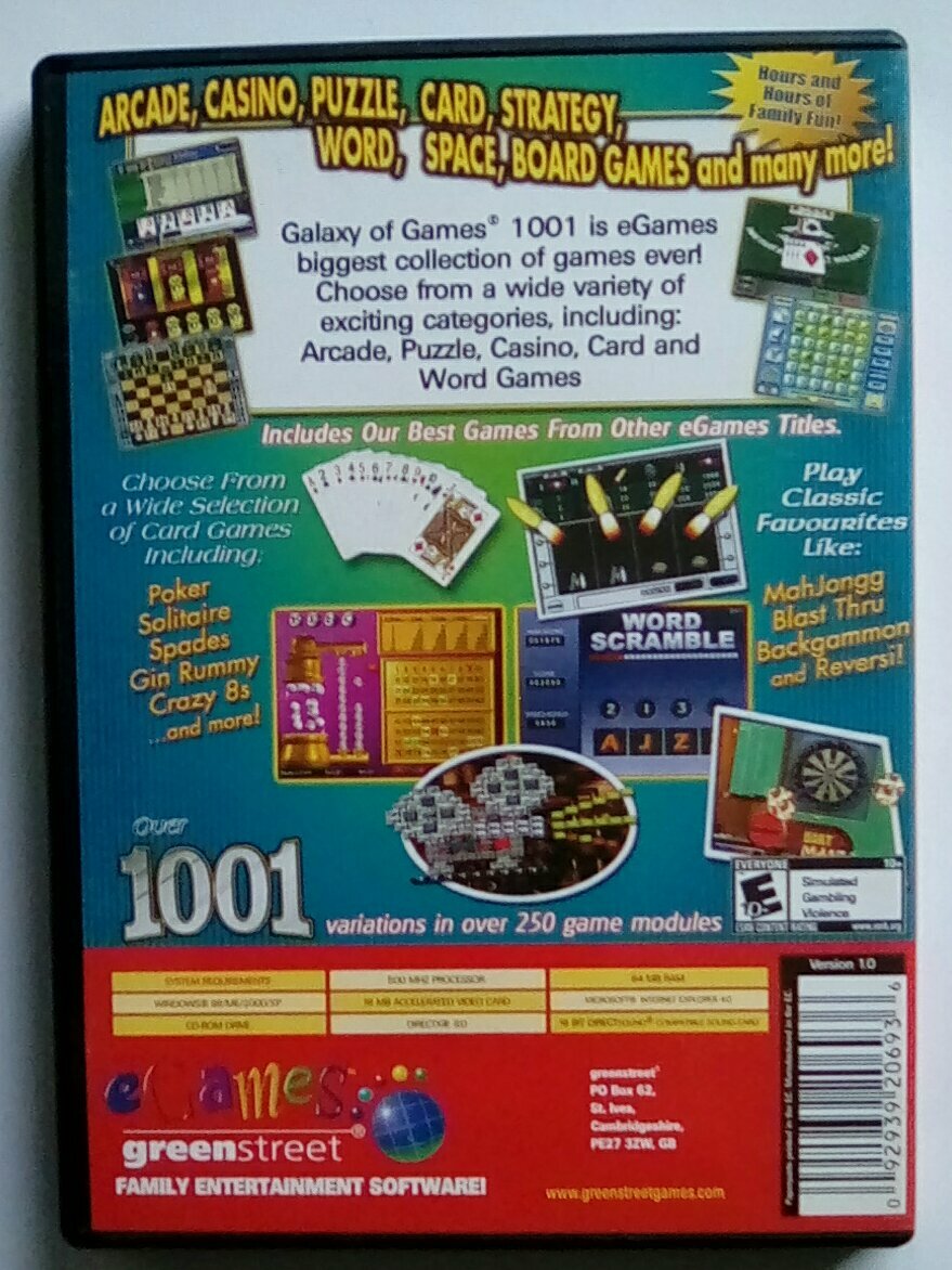 Galaxy Of Games 1001 Games for PC | eBay