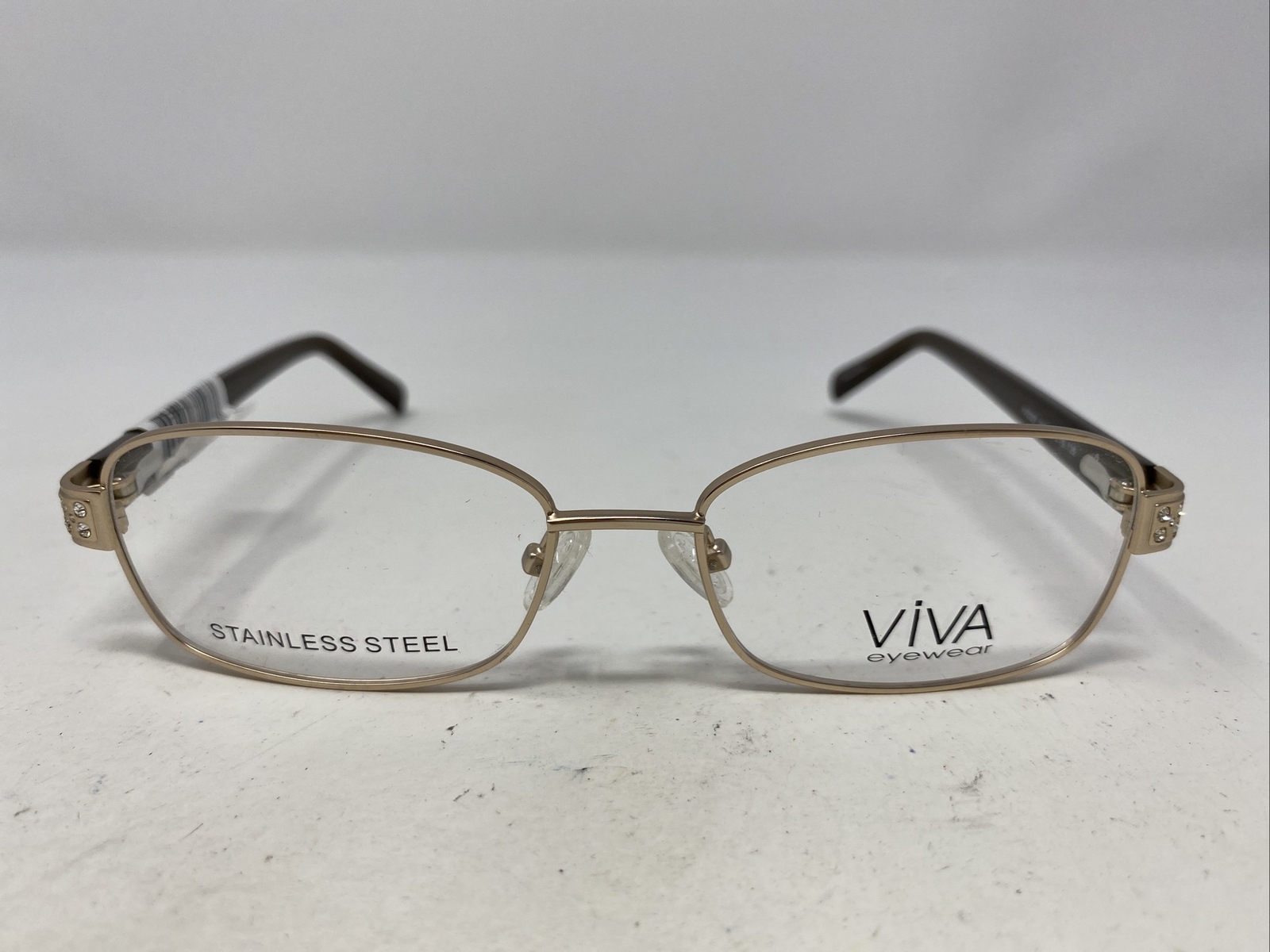 Viva Eyewear VV0323 032 51-16-135 Antique Gold Full Rim Eyeglasses ...