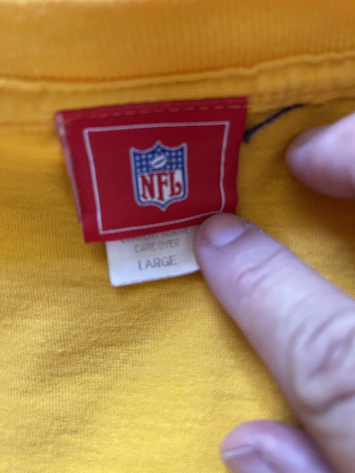 Vintage Green Bay Packers Yellow Logo T-Shirt NFL Tag Size Large | eBay