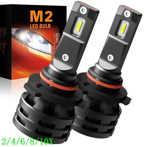 9005 HB3 AUXITO Bulbs Kit High LED White Headlight Low Beam Plug&Play ...