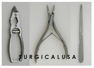 Podiatry Instruments Kit of English Nail Splitter Toenail Nippers Nail ...