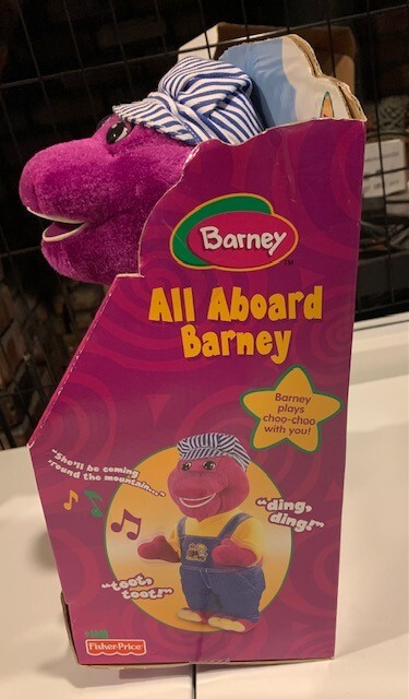 All Aboard Barney Dinosaur Musical Talking Moving Dancing Train ...