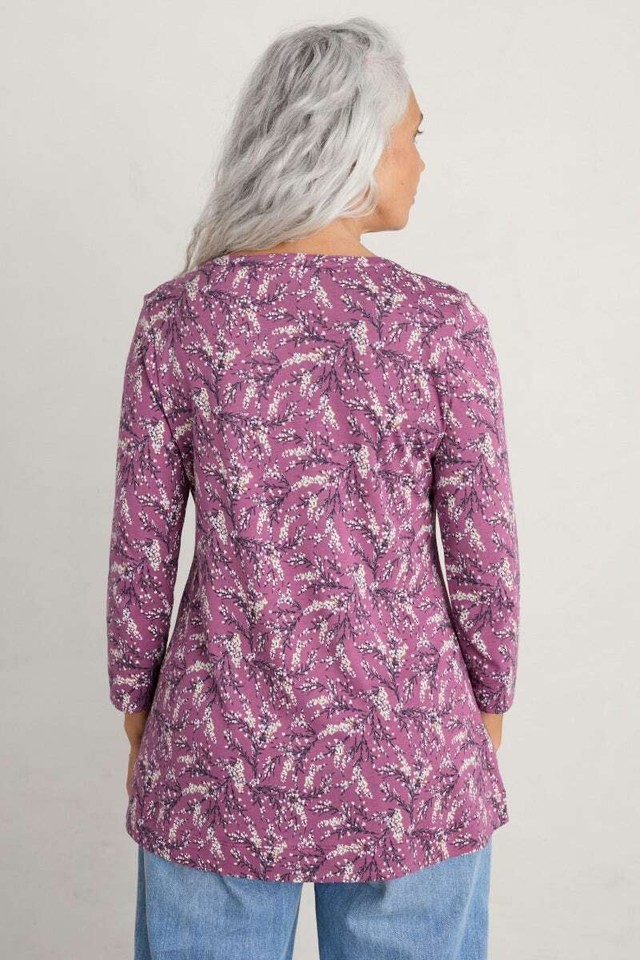 Seasalt Women's Top - purple Risso Jersey Top - Regular - Heather ...