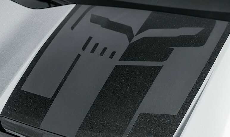 C7 Corvette Jake Logo Hood Decal Two Tone Carbon Flash, Z06 / Hood Only ...