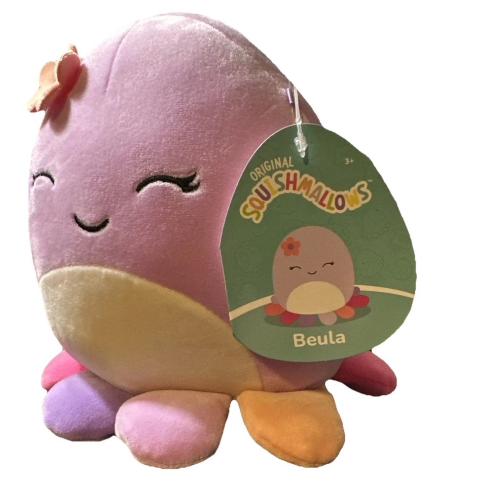 Plush Toy "Squishmallows" Beula Octopus Soft Purple Multicolor Legs ...