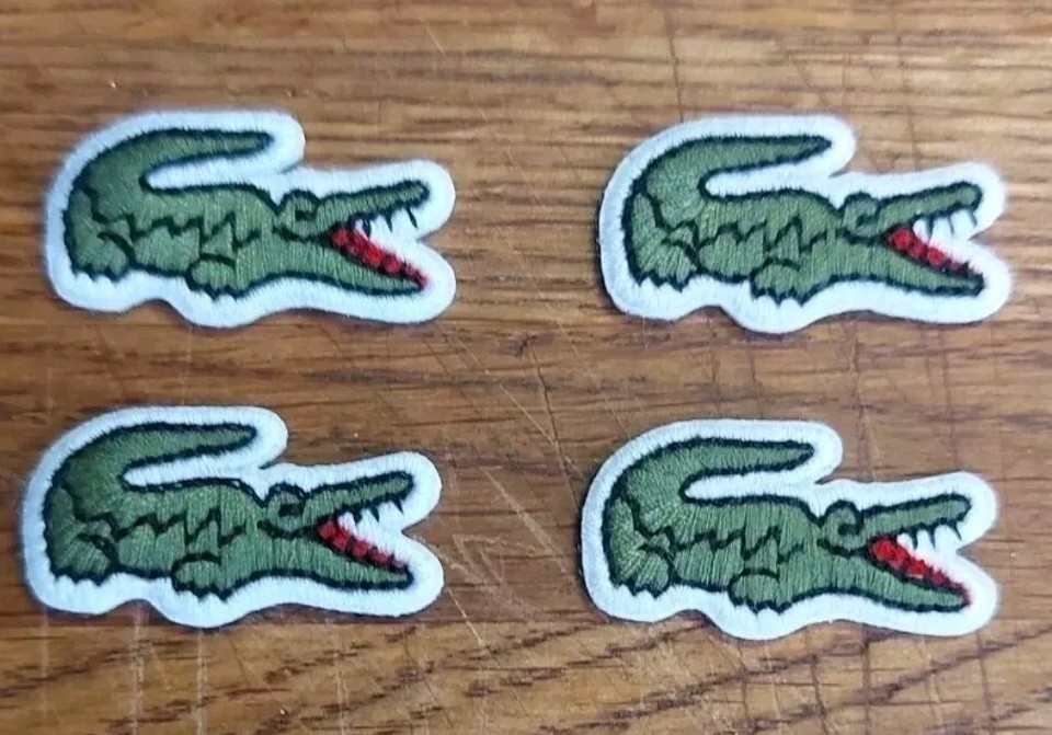 crocodile,Alligator ×15 badges,+ 15x Logo Rear Tags, patch,Iron Or Sew ...