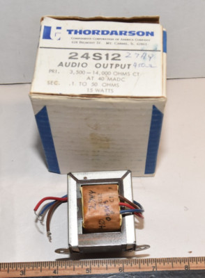 NOS Thordarson 24S12 Universal AUDIO Output Transformer 3.5K to 14K ...