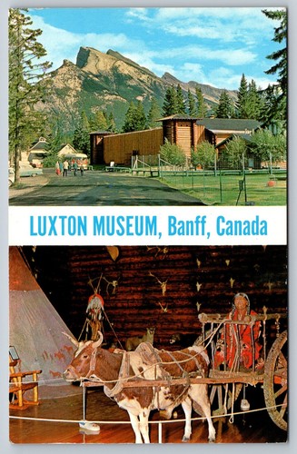Banff Alberta Luxton Museum Buffalo First Nations Log Fort Dual View ...