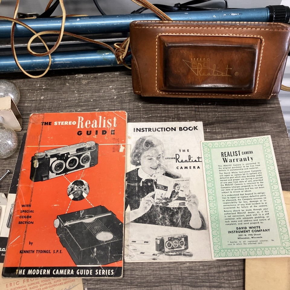 Vintage David White Stereo Realist Camera F2.8 With Lots Of Extras ...