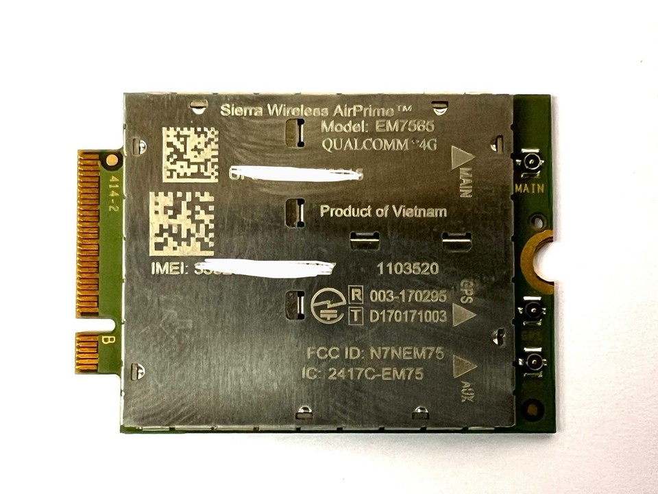 Sierra Wireless Airprime M.2 EM7565 4G LTE Advanced Pro Cat-12 Wireless ...