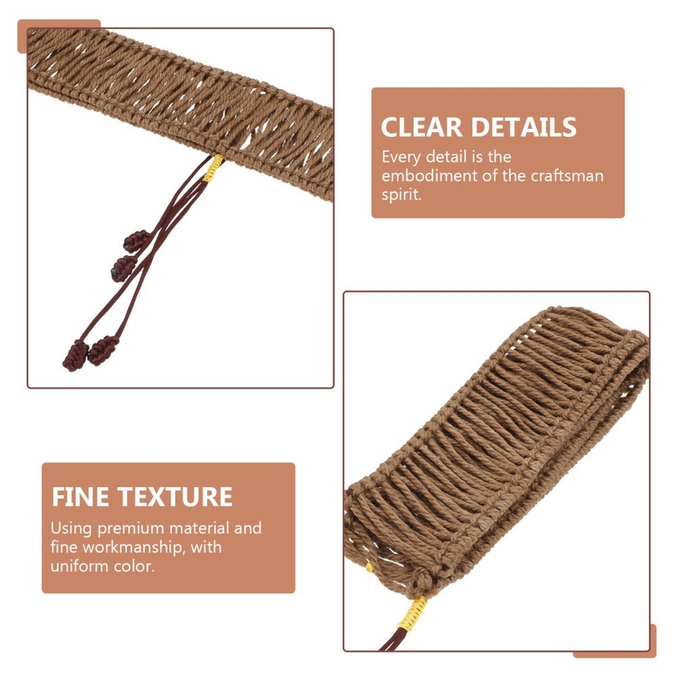 Ethereal Drum Rope Cover Decorative Hemp Woven Steel Tongue Accessories ...