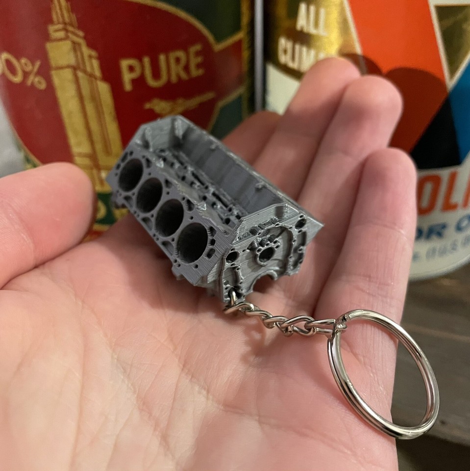 Big Block Chevy V8 Keychain - BBC Chevrolet Engine Block- GM Engine ...
