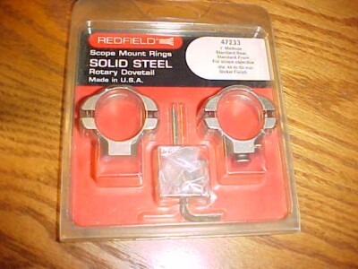 REDFIELD RINGS MEDIUM NICKEL FINISH 1" RINGS FOR SCOPE UPTO 50 mm NEW ...
