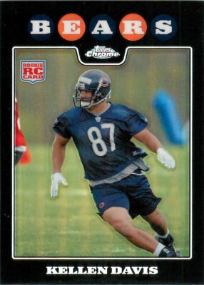 KELLEN DAVIS 2008 Topps Chrome REFRACTOR ROOKIE RC #TC221 Bears | eBay