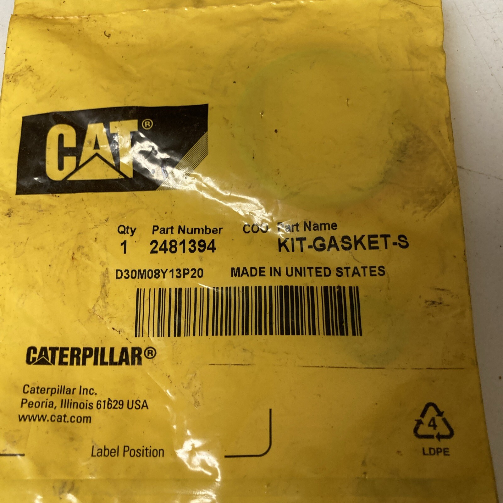 Cat Caterpillar 248-1394 KIT 3PC for sale online | eBay
