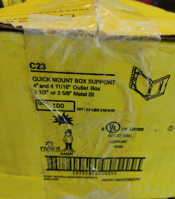Nvent Caddy C23 Quick Mount Box Support Quantity 100 (GSB) | eBay
