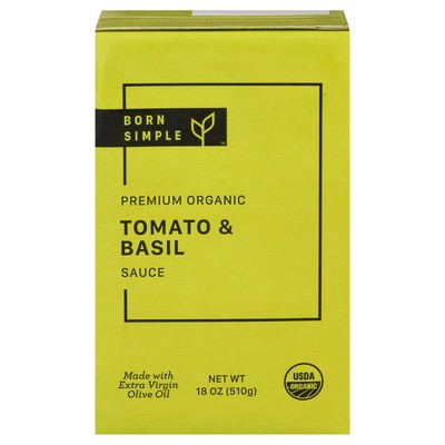 Born Simple Sauce Tomato & Basil Organic 18 Oz (Pack Of 8) | eBay