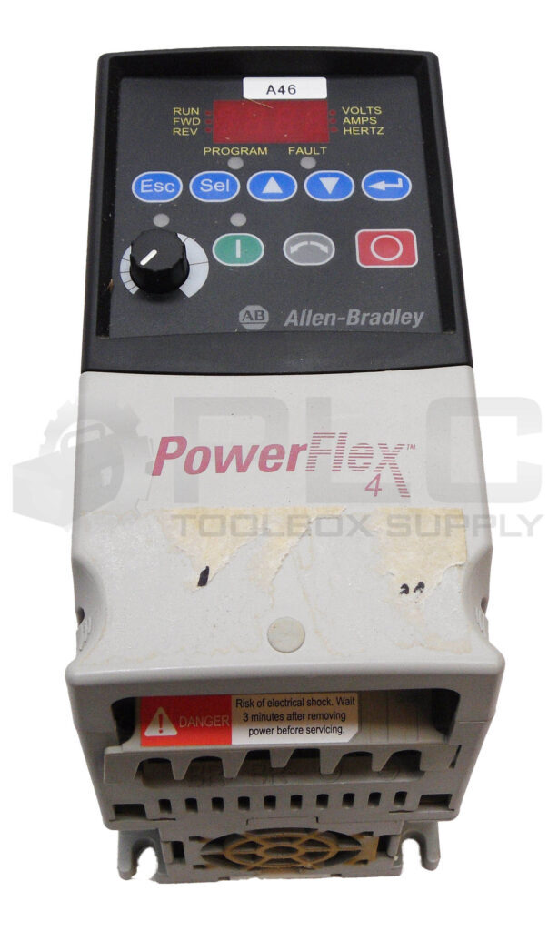 ALLEN BRADLEY 22A-A1P5N114 /A POWERFLEX AC DRIVE 48-63HZ 180-264VAC 5 ...