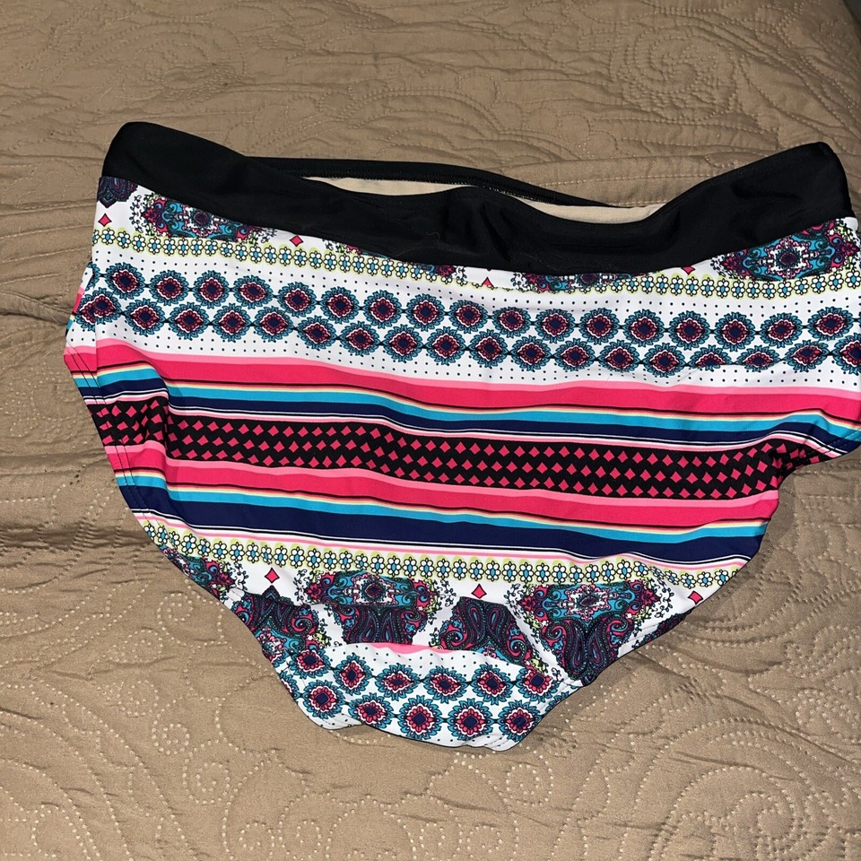 Swim By Cacique Size 18 Bathing Suit Bikini Bottom Striped. I Hv A Top ...